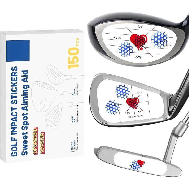 Golf Impact Tape – Red Target Stickers for Sweet Spot Feedback & Self ...
