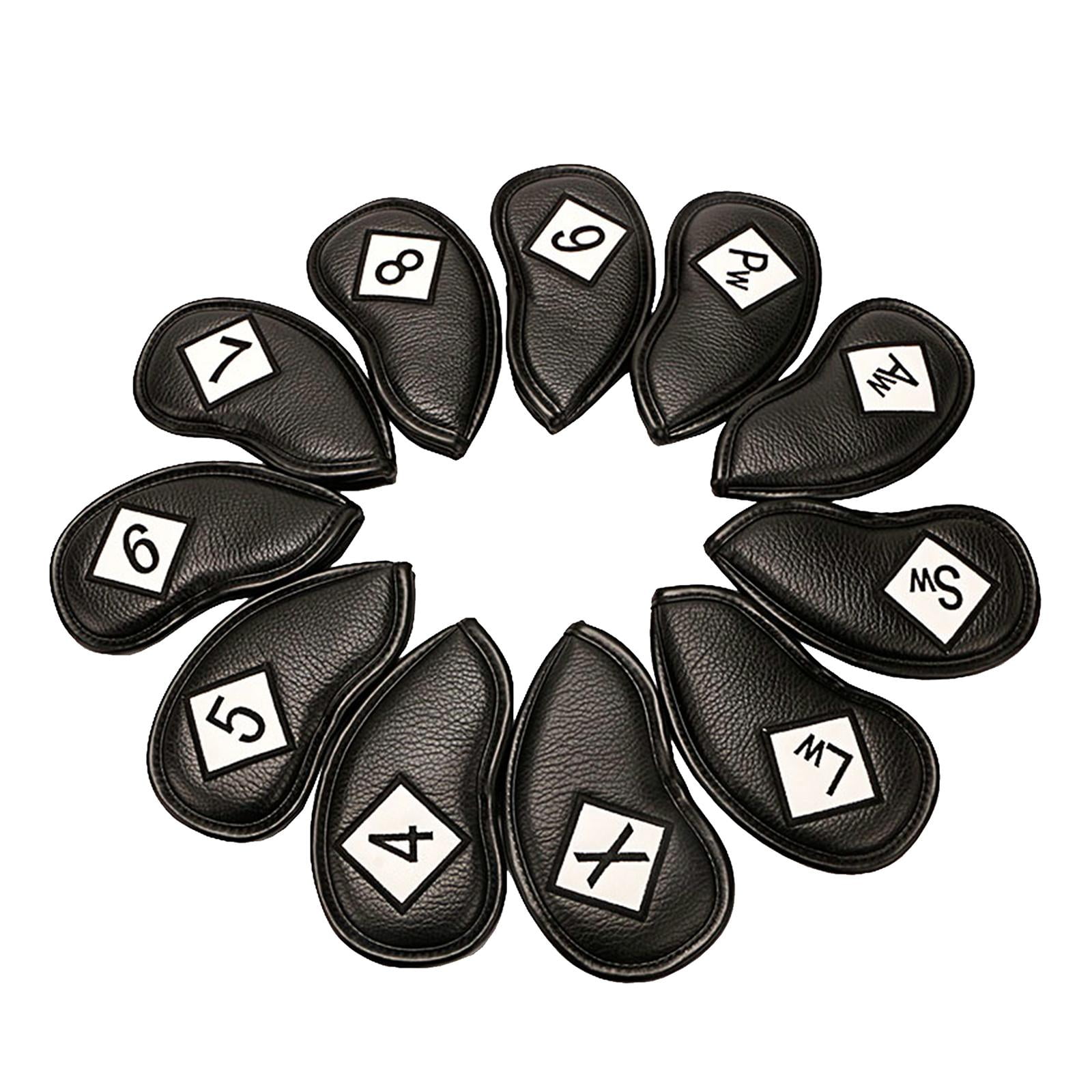 Golf Iron Cover, 11pcs Golf Club Headwear Set, Strong Lining Synthetic ...