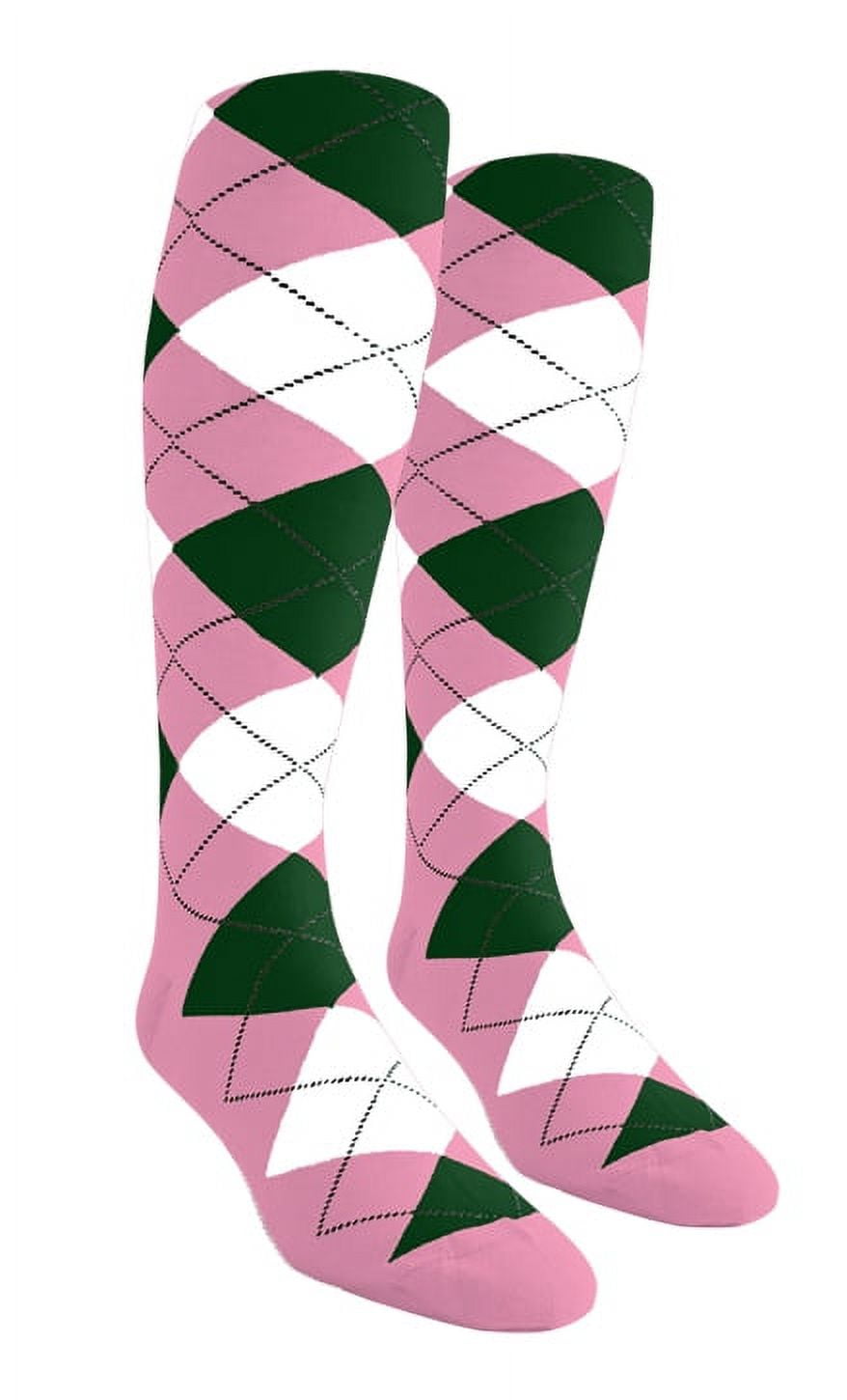 Golf Knickers Colorful Knee High Argyle Cotton Socks For Men Women and ...