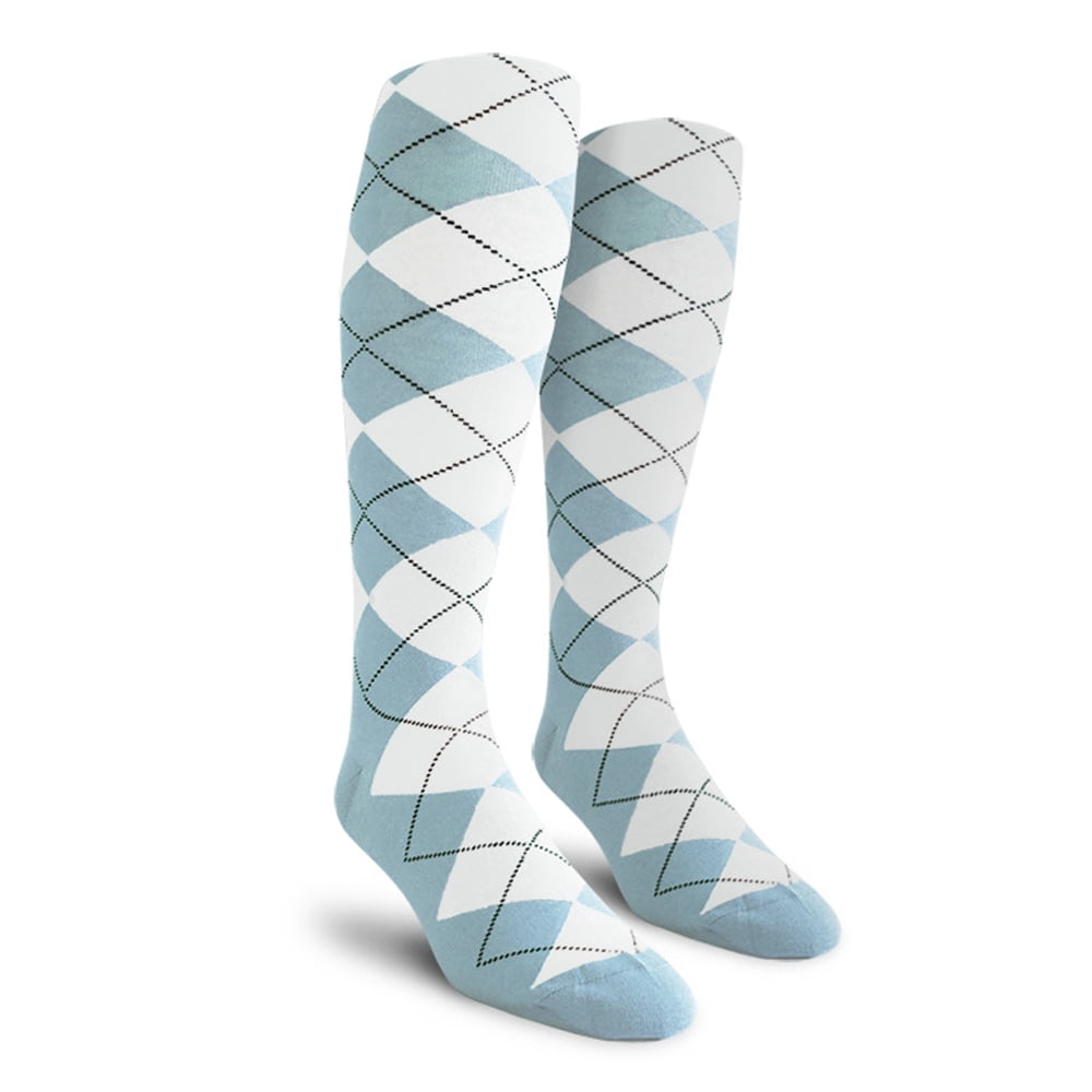 Golf Knickers Colorful Knee High Argyle Cotton Socks For Men Women and ...