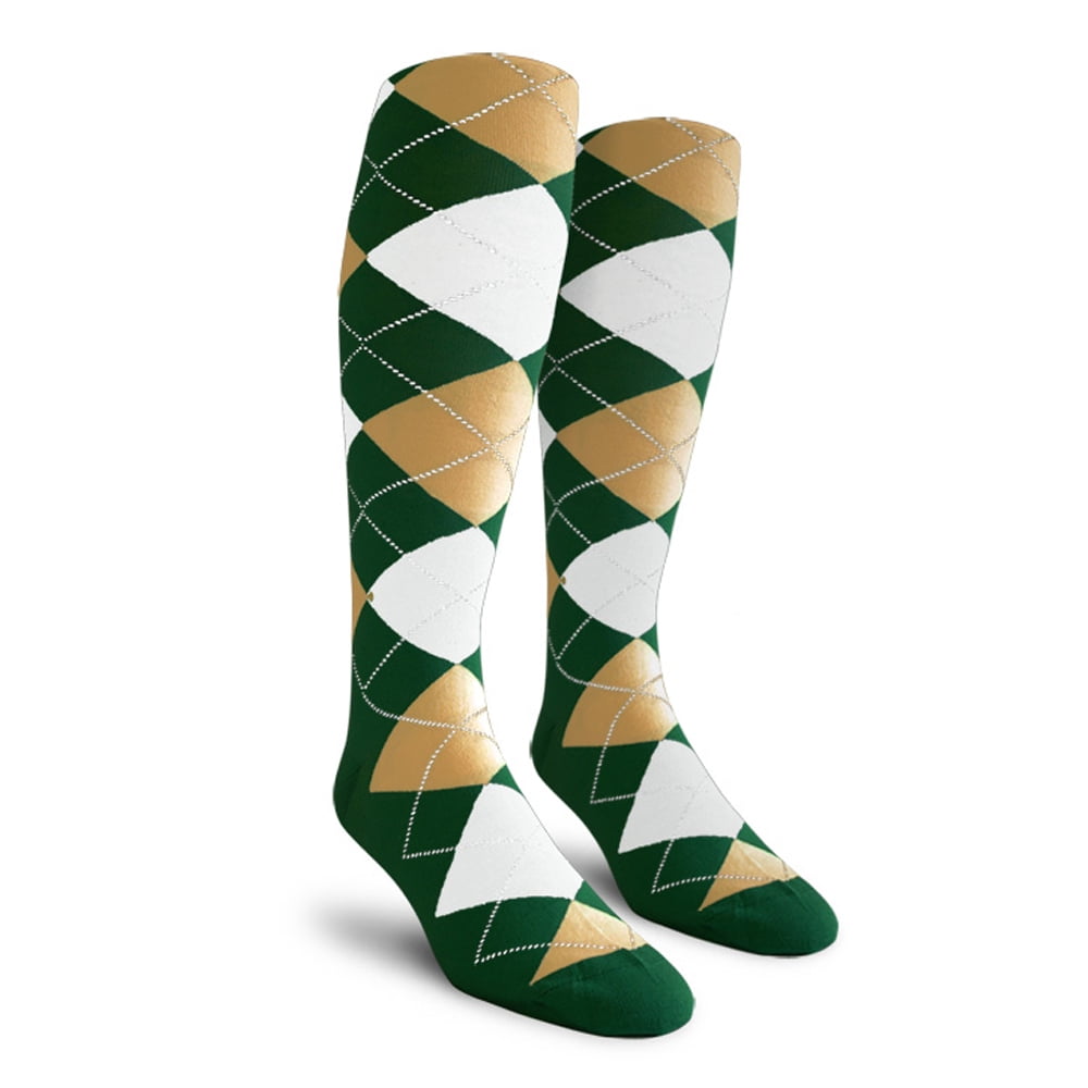 Golf Knickers Colorful Knee High Argyle Cotton Socks For Men Women and ...