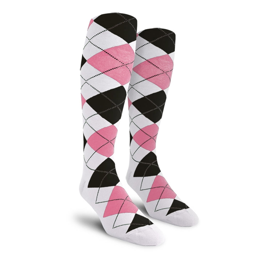 Golf Knickers Colorful Knee High Argyle Cotton Socks For Men Women and ...