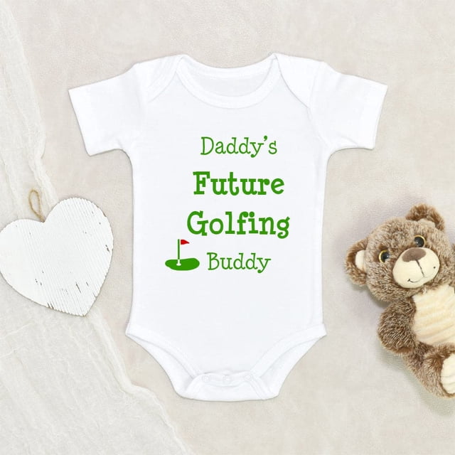 Golf Lover Baby Onesie Golf Buddy Baby Clothes Daddy's Future Golfing ...