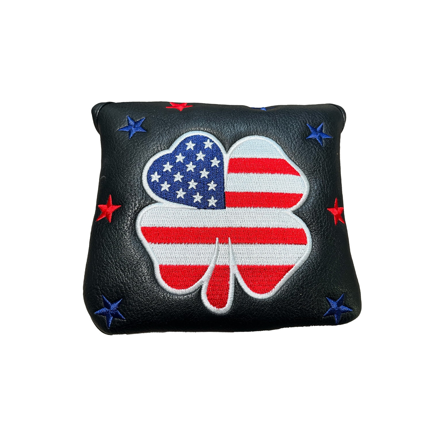 Golf Mallet Putter Head Cover Four Leaf Clover Putter Headcover Stars ...