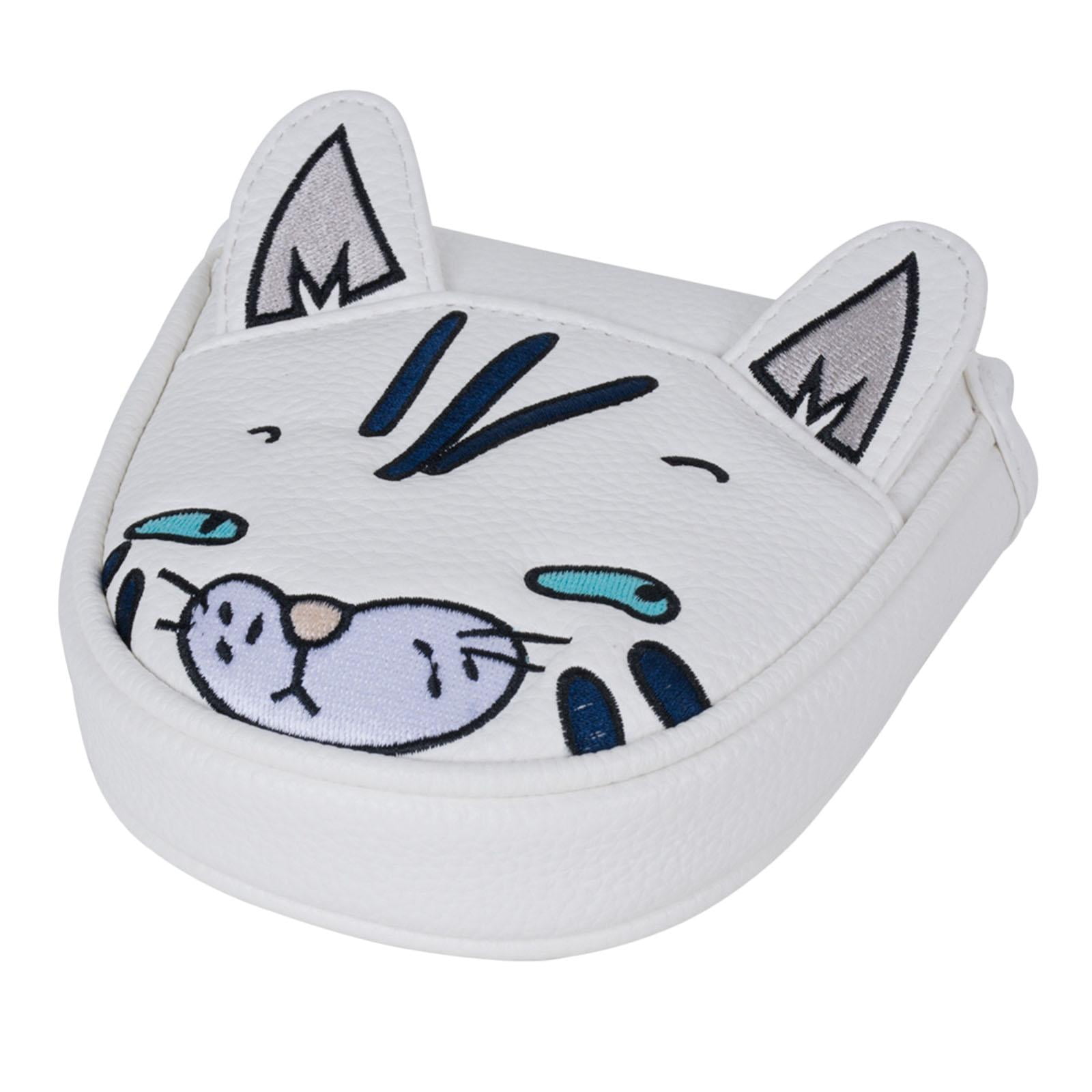 Golf Mallet Putter Head Cover Sleeve Artificial Leather Cats ...