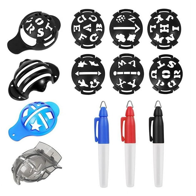Golf Marker,Color Line Markers Pens, Triple Track Plastic Golf Marking ...