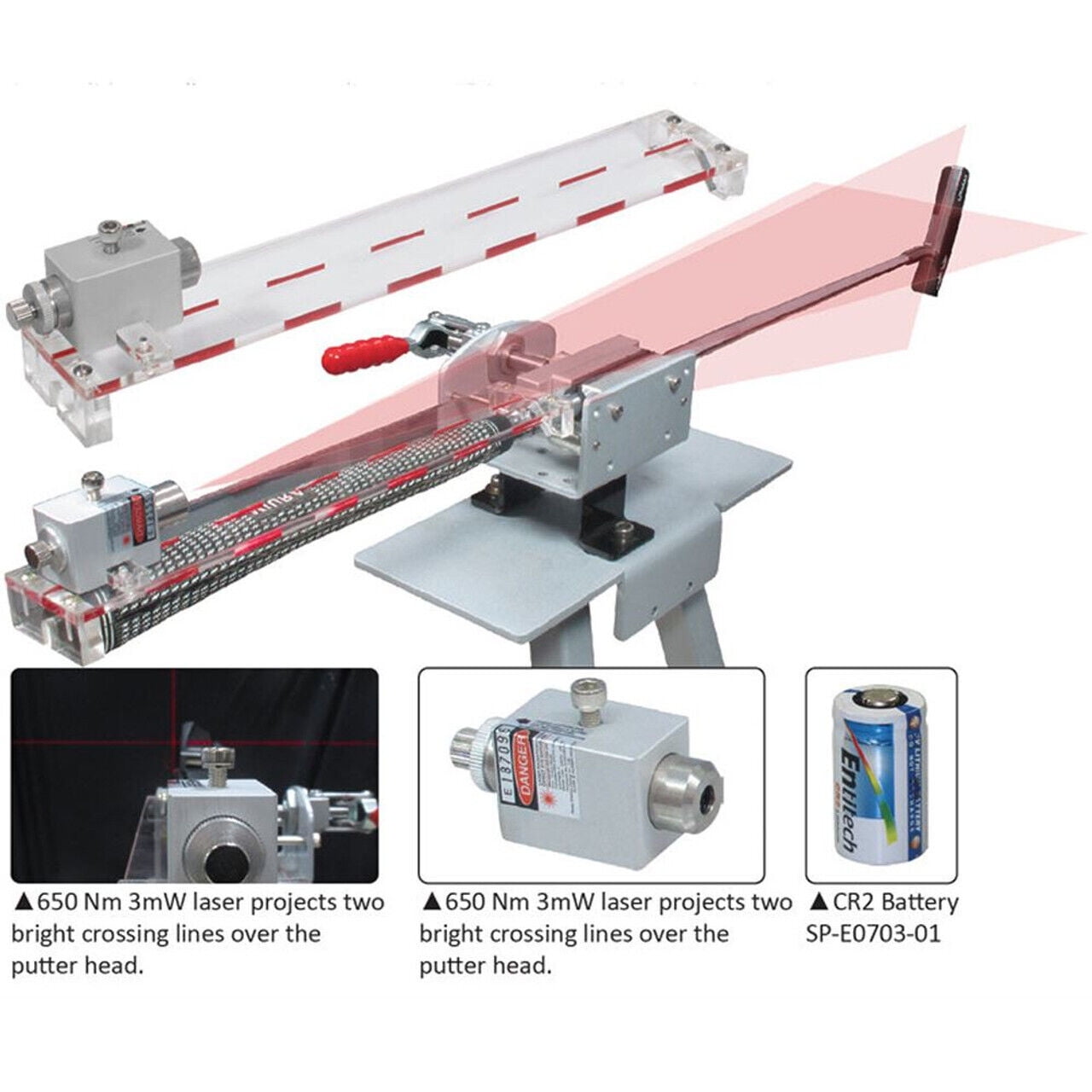 Golf Mechanix Putter Grip Alignment Guide with Laser Tracer - Walmart.com