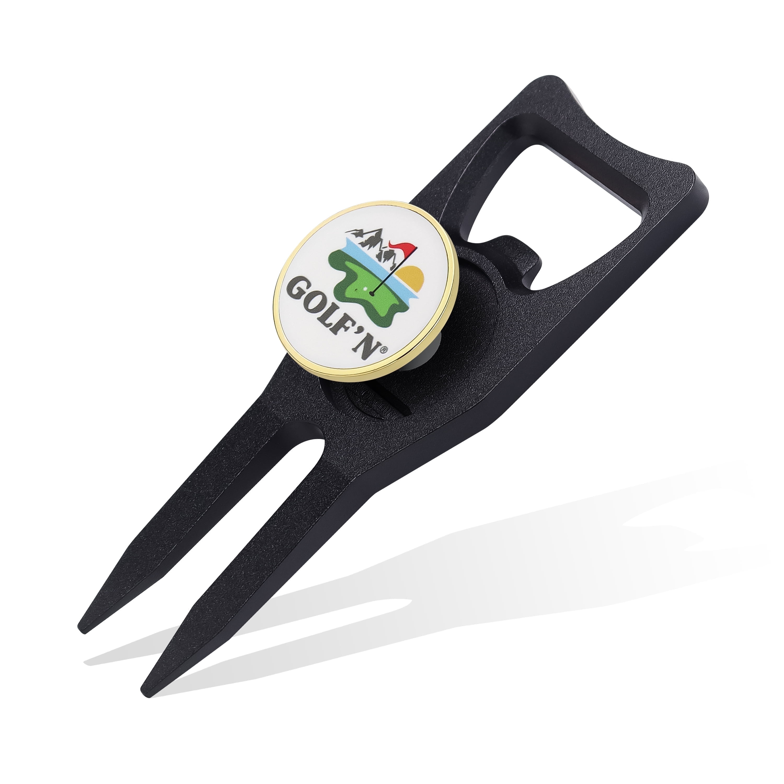 Golf'N Aluminum Golf Ball Divot Repair Tool - Magnetic Ball Marker ...