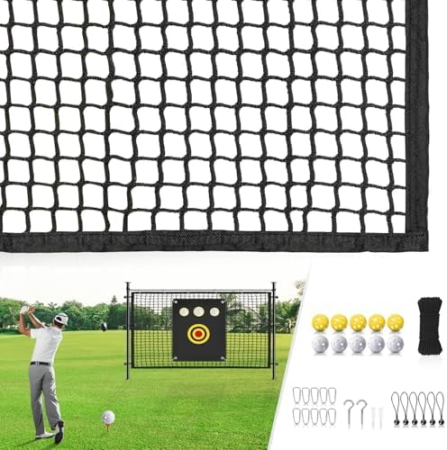 Golf Net Sports Netting Set - 10 x 10ft Practice Net with Target Fabric ...