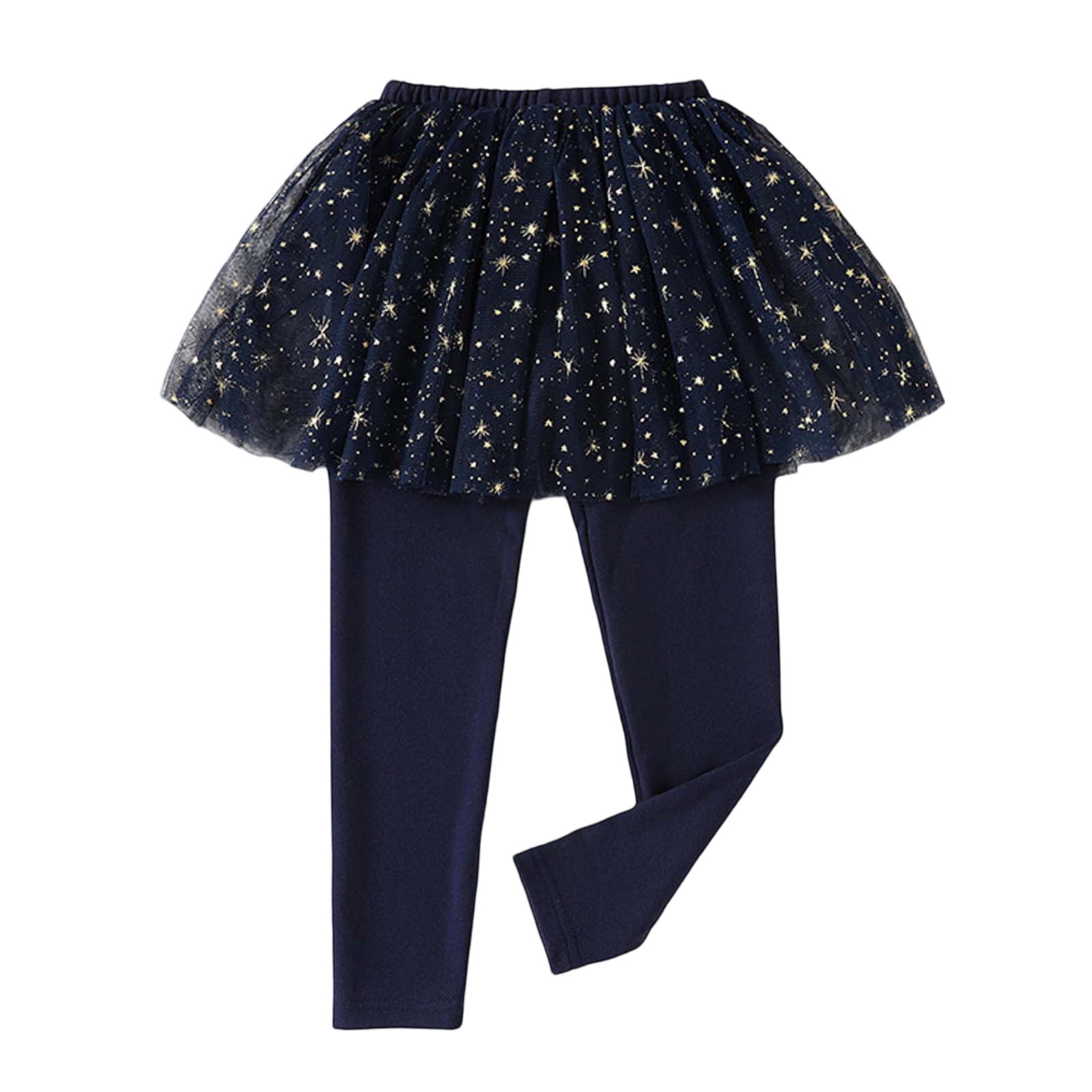 Golf Pants Girl Trousers Leggings Prints Two Culottes Shaggy Yarn Skirt ...