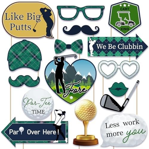 Golf Party Decorations Photo Booth Props Golf Birthday Party ...