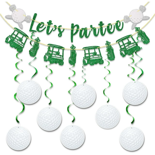 Golf Party Decorations, Pre-assembled Let's Partee Golf Banner, Golf ...