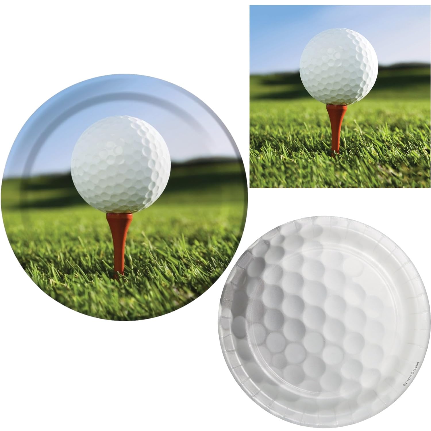 Golf Party Supplies for DHF10 8 People | Bundle Includes Paper Dinner ...