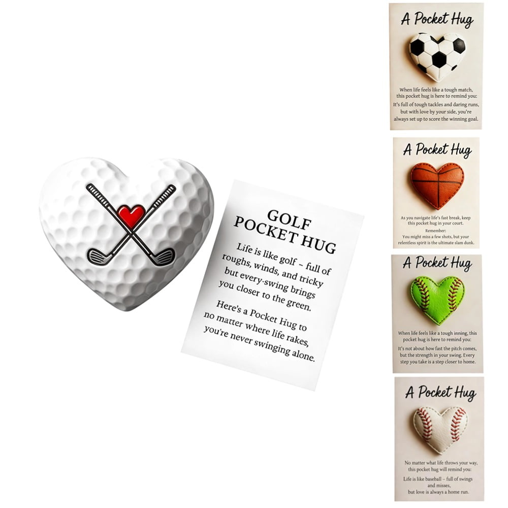 Golf Pocket Hug with Gift Card, Emotional Support Pocket Hug Token ...