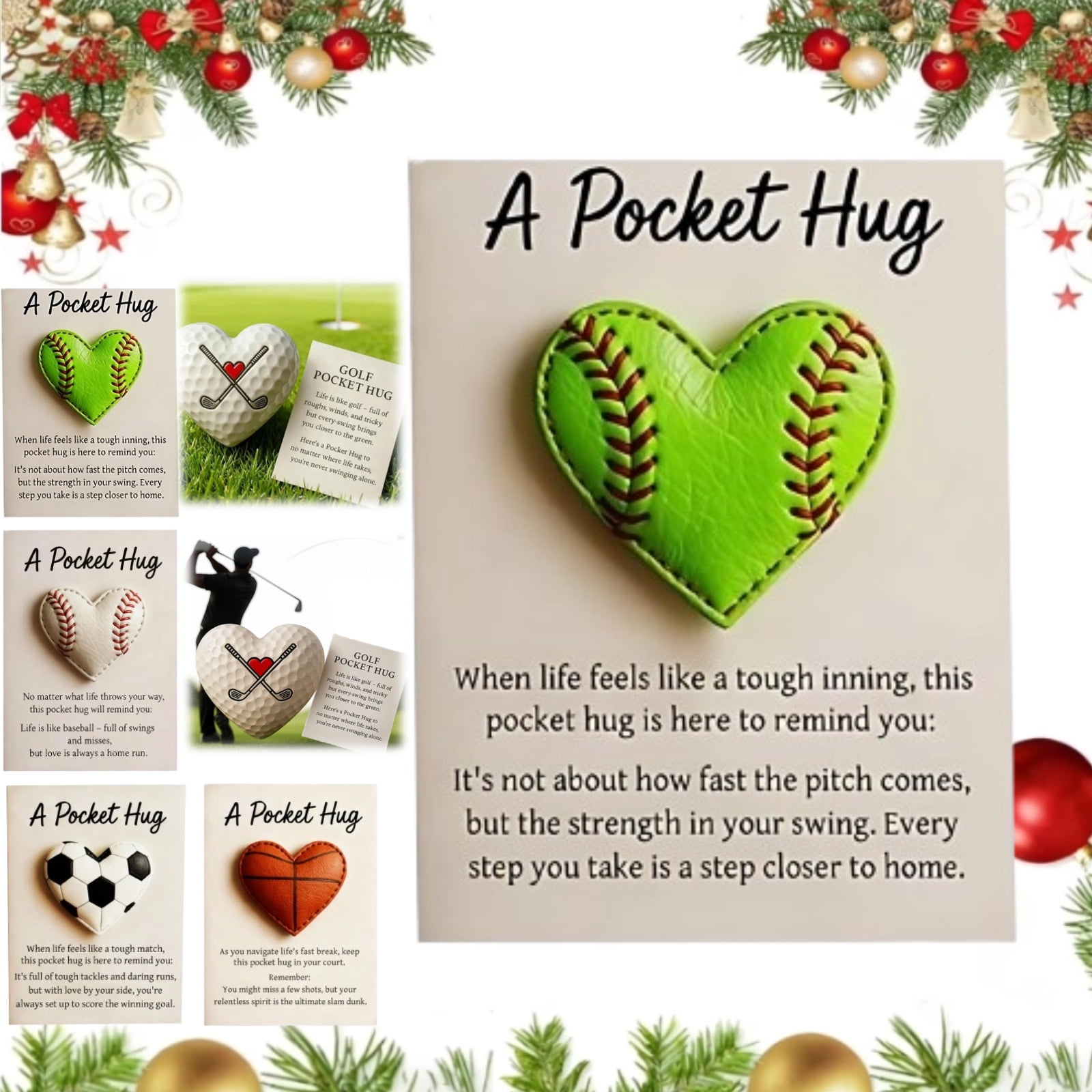 Golf Pocket Hug, Pocket Hug Baseball, Baseball Pocket Hug with Gift ...