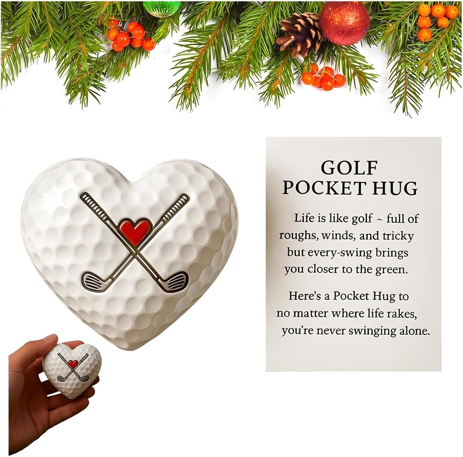 Golf Pocket Hug, Sport-Themed Pocket Hug Collection with Inspirational ...