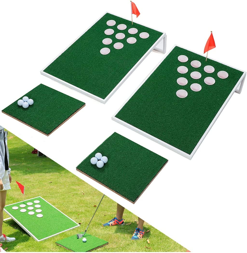 Golf Pong Cornhole Set Exciting Golf Chipping Game Pong Chip Shot Game ...