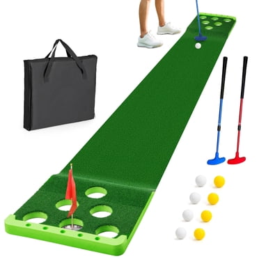 Crestgolf Backyard Putting Game Set, Indoor&Outdoor Golf Mat, Complete ...
