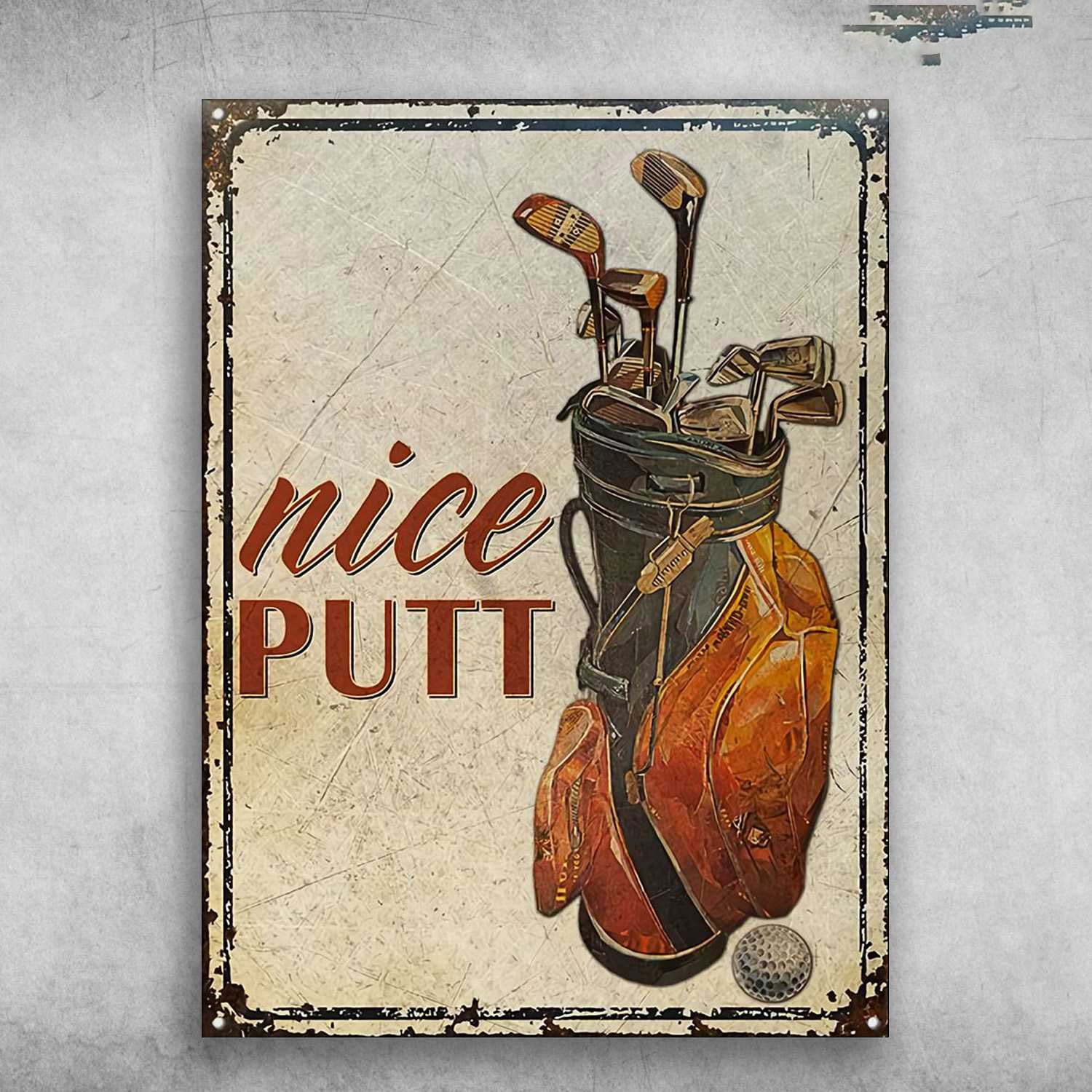 Golf Poster - Golf Lover, Nice Putt 11 x 17 Inch Poster - Walmart.com
