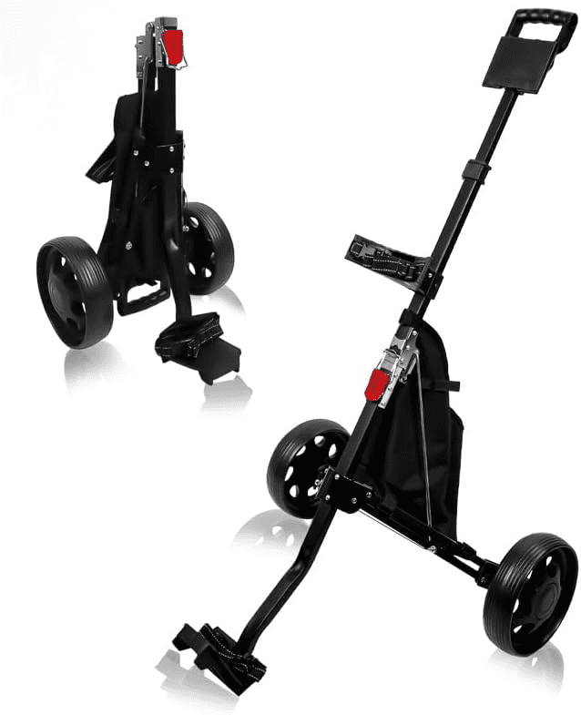 Golf Push Cart 3 Wheel: Golf Bag Cart Foldable, Compact Golf Pull Carts ...