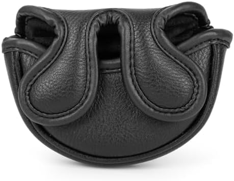 Golf Putter Cover Leather Small Mid-Size Center Shafted Mallet Putter ...