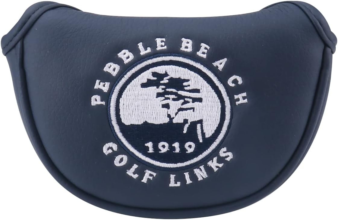 Golf Putter Headcover Magnetic Closure Half Mallet Golf Club Head Cover ...
