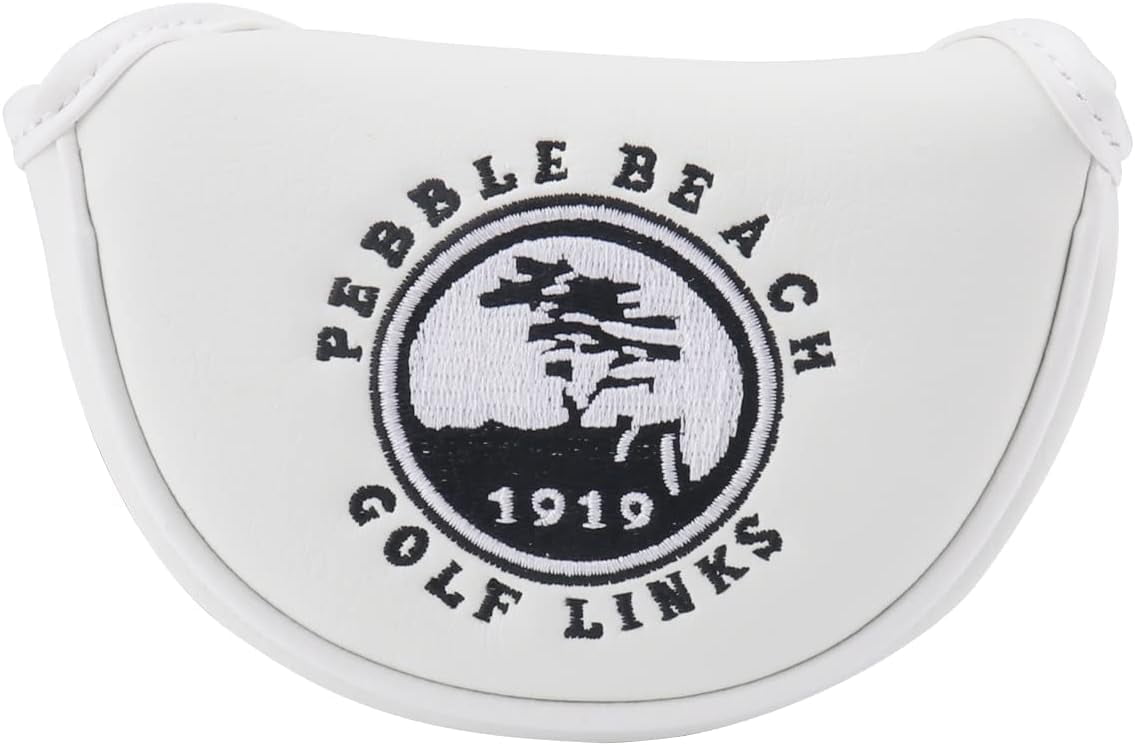 Golf Putter Headcover Magnetic Closure Half Mallet Golf Club Head Cover ...