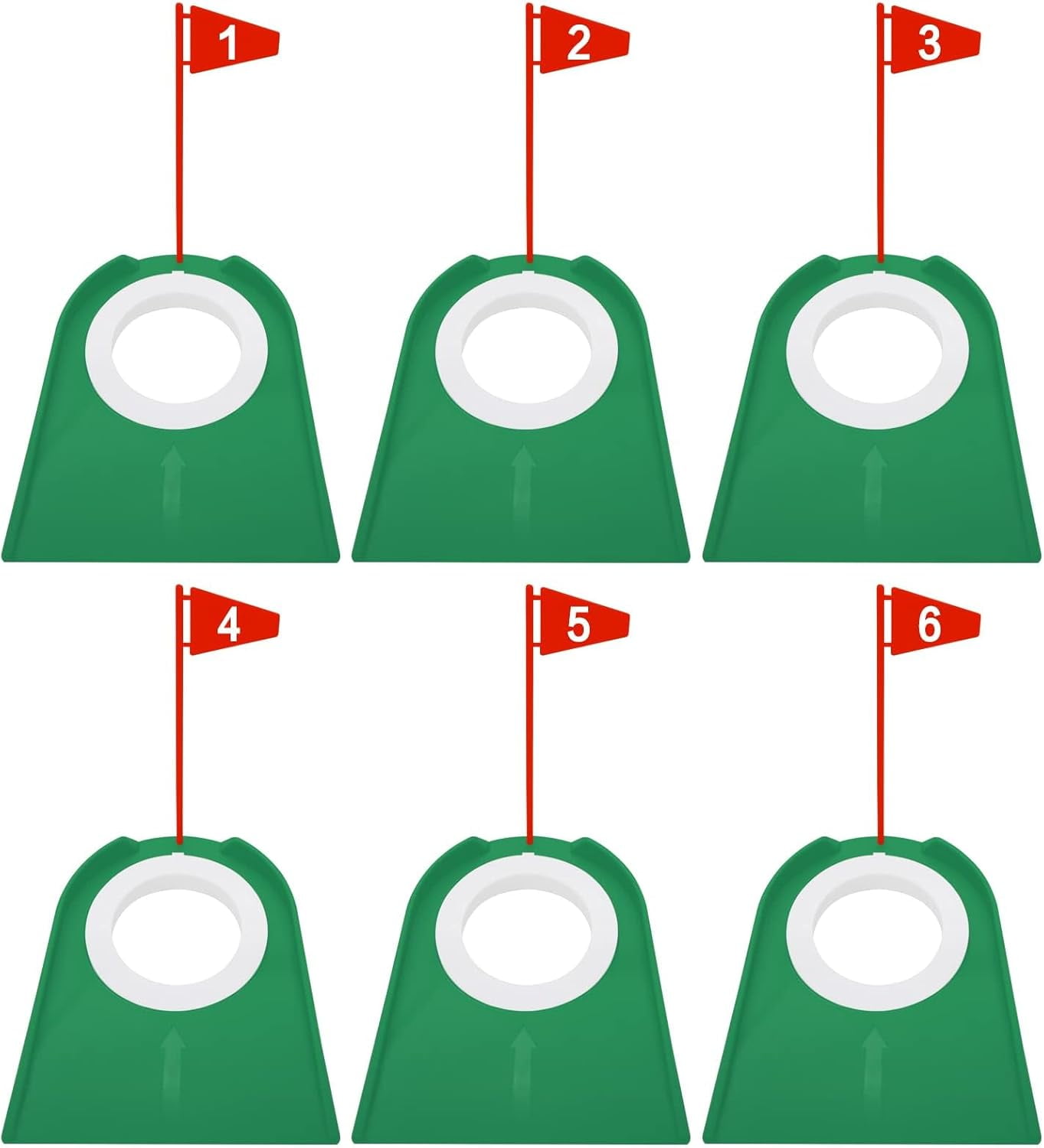 Golf Putting Cup and Flag Putt Training Hole All-Direction Surface ...