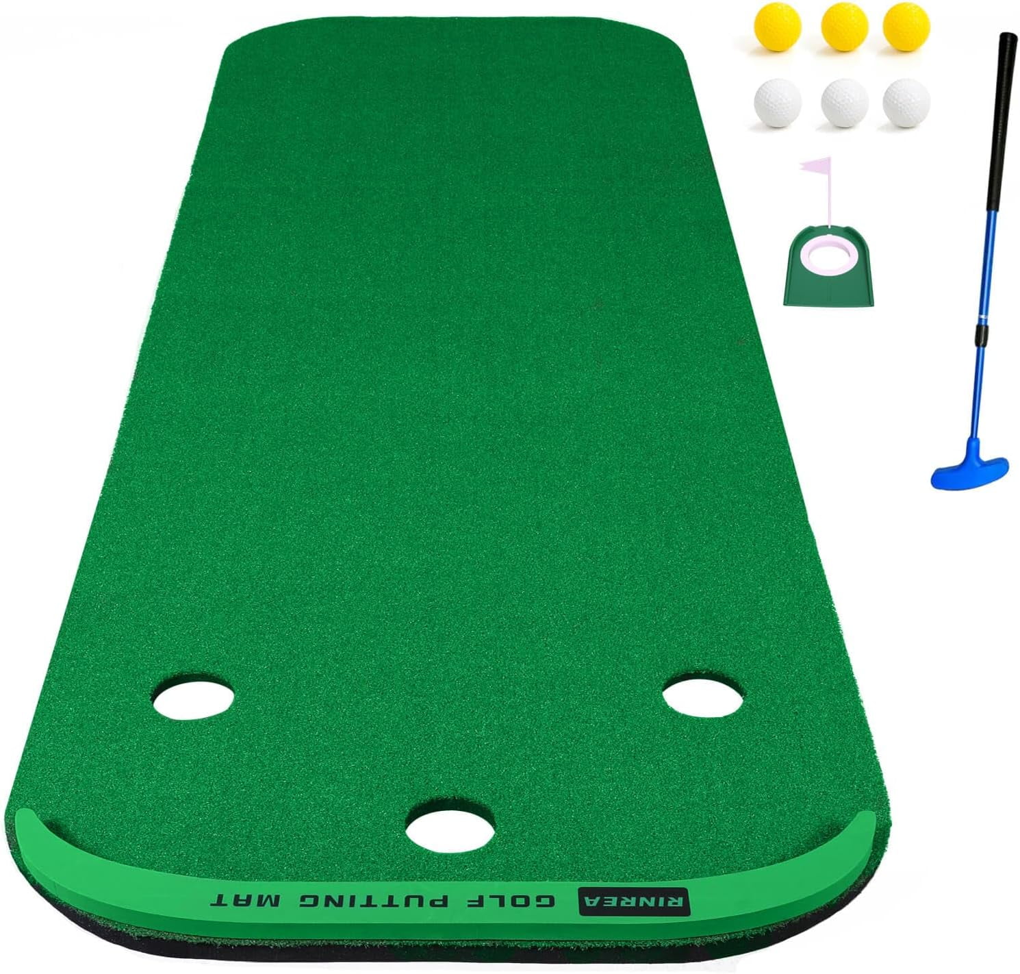 Golf Putting Mat, Golf Putting Green for Indoor/Outdoor, Golf Practice ...