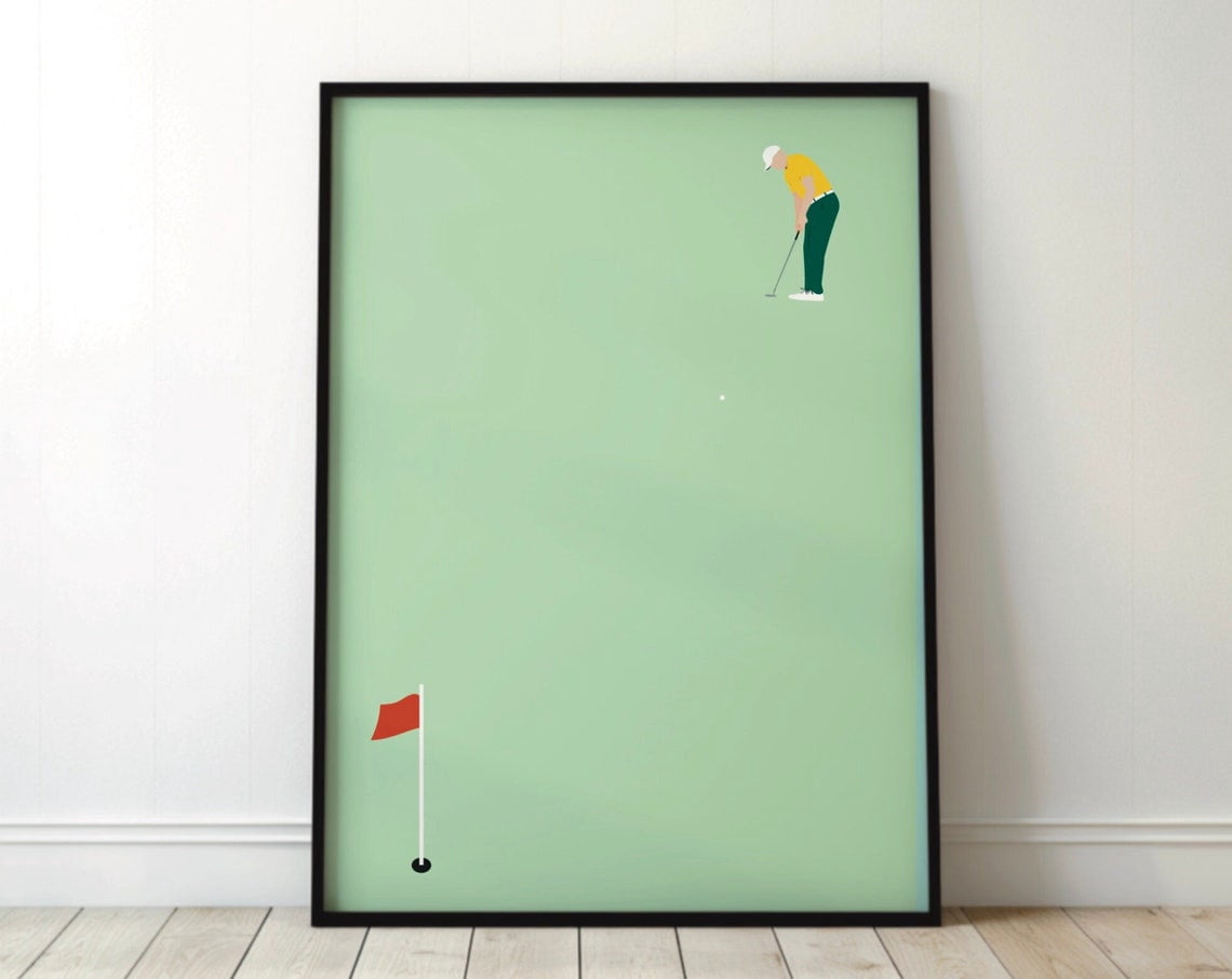 Golf Putting Poster - Sports Friends - Art, Minimal, Modern, Sport ...