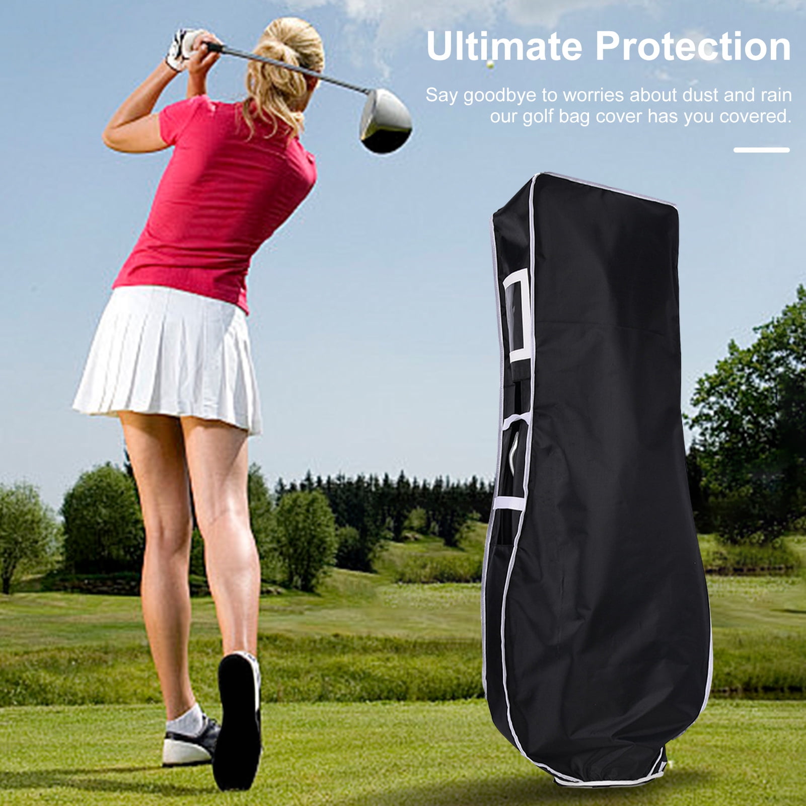 Golf Rain Cover Waterproof Golf Bag Cover Heavy Duty Pvc Rain for Golf ...