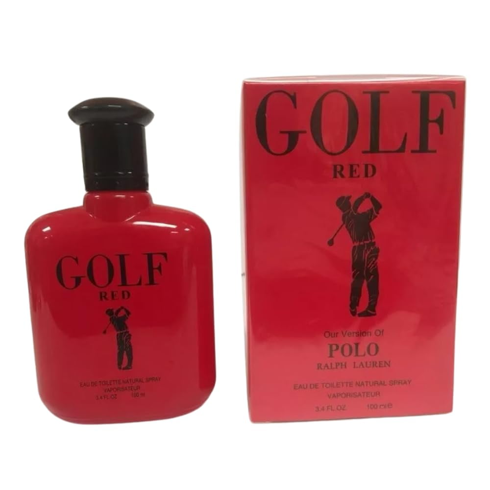 Golf Red Eau de Parfum for Men – 3.4 oz / 100 ml Spray – Bold & Fresh ...