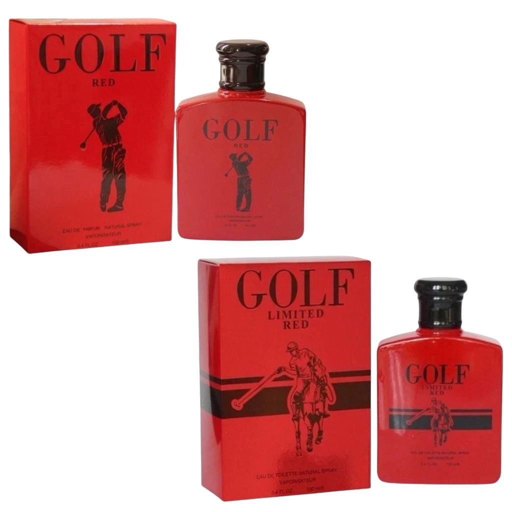 Golf Red & Limited Red Spray Perfume Set for Men, 100 ml / 3.4 fl oz ...