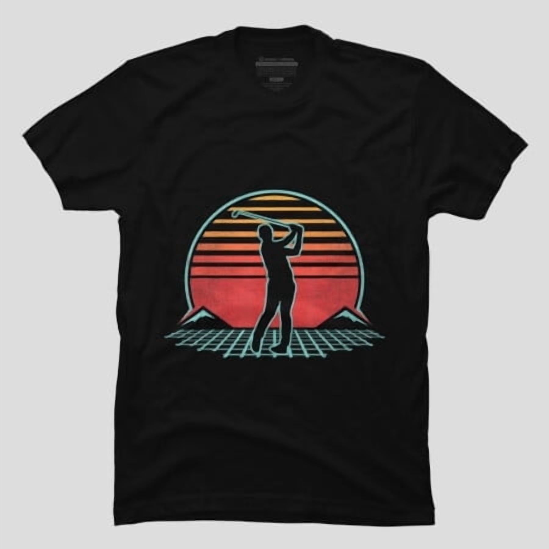 Golf Retro Vintage 70s 80s Style Golfer - Must-Have, H12381 T-Shirt ...