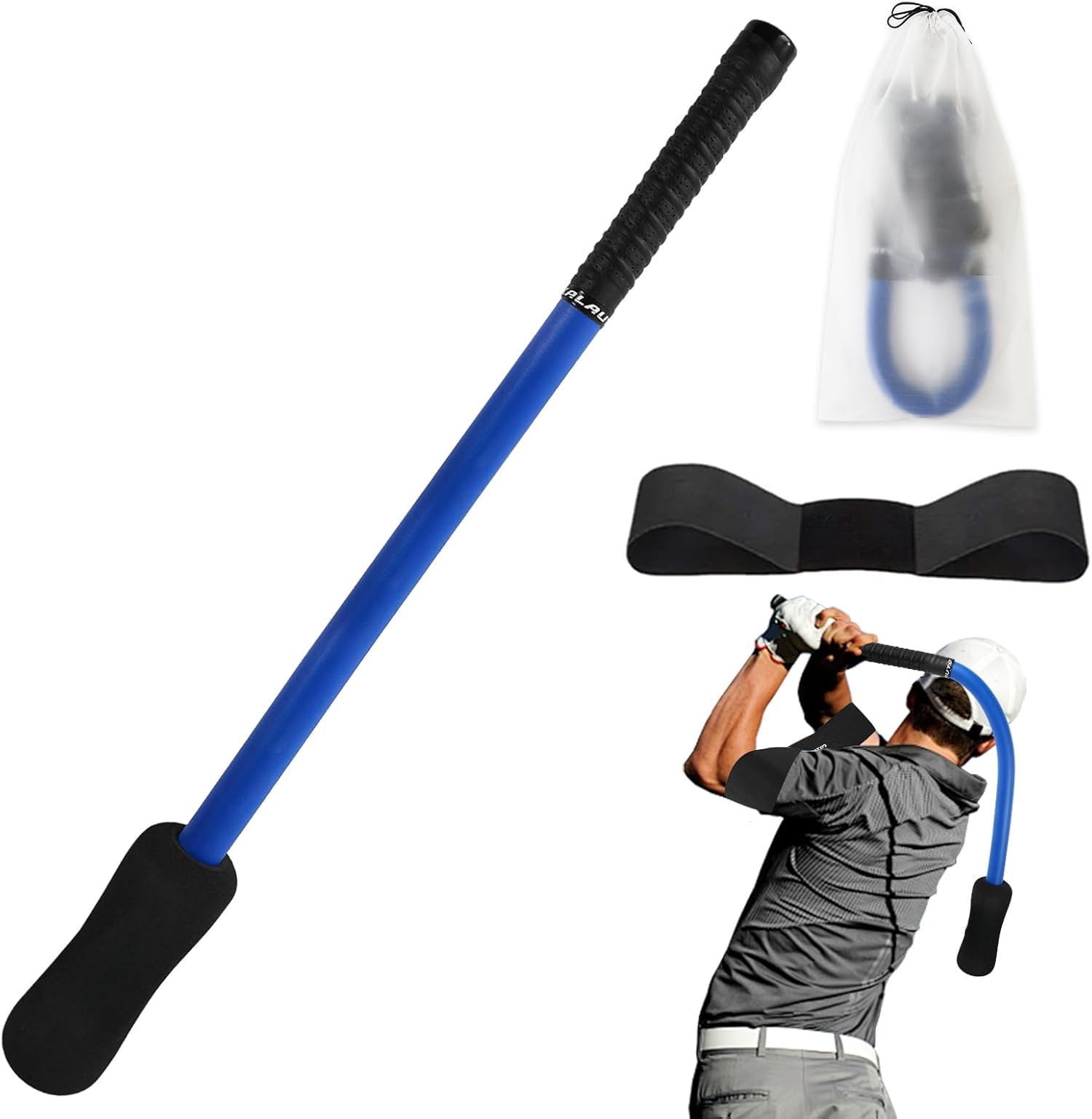 Golf Rope Swing Trainer Set-Golf Swing Aid,Improved Golfers Swing and ...