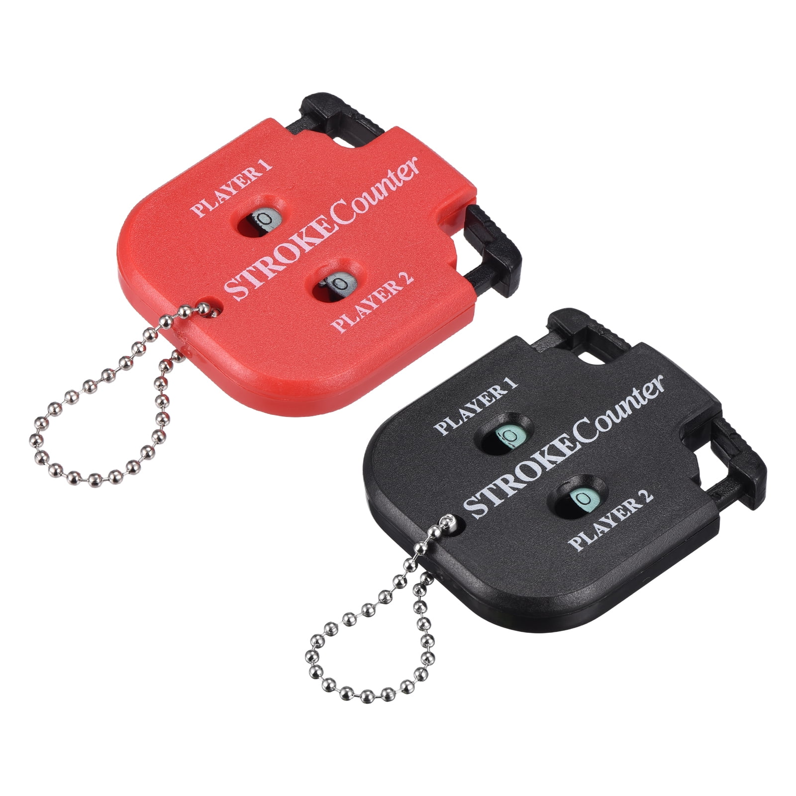 Golf Score Indicator, 2 Player Stroke Counter Clicker with Key Chain 2 ...