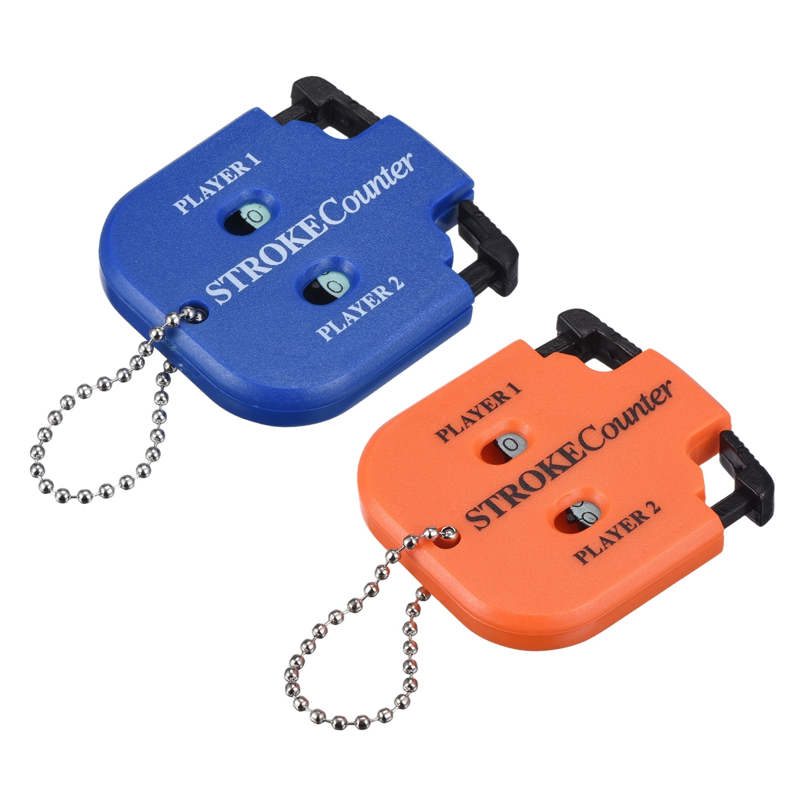 Golf Score Indicator, 2 Player Stroke Counter Clicker with Key Chain 2 ...