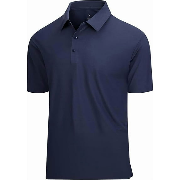 Golf Shirts for Men Super Stretch Jacquard Dry Fit Golf Polo Moisture ...