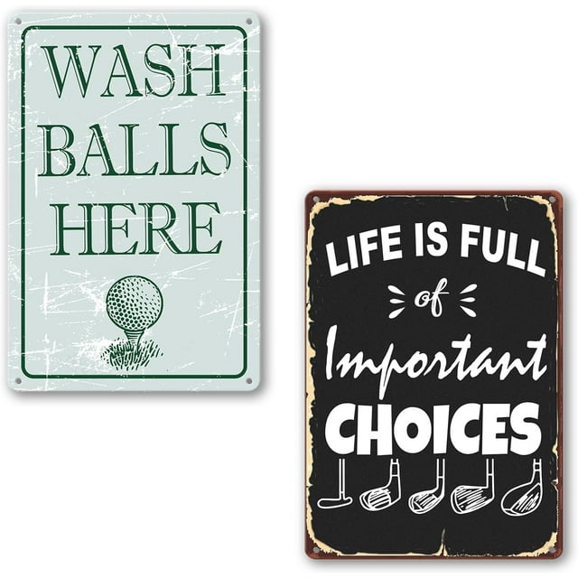 Golf Sign Sports Metal Signs Man Cave Signs And Decor Sport Golf Tin ...