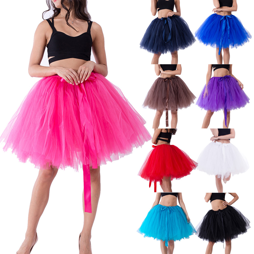 Golf Skirts for Women A Line Pleated Short Adult Tutu Dancing Ruffles ...