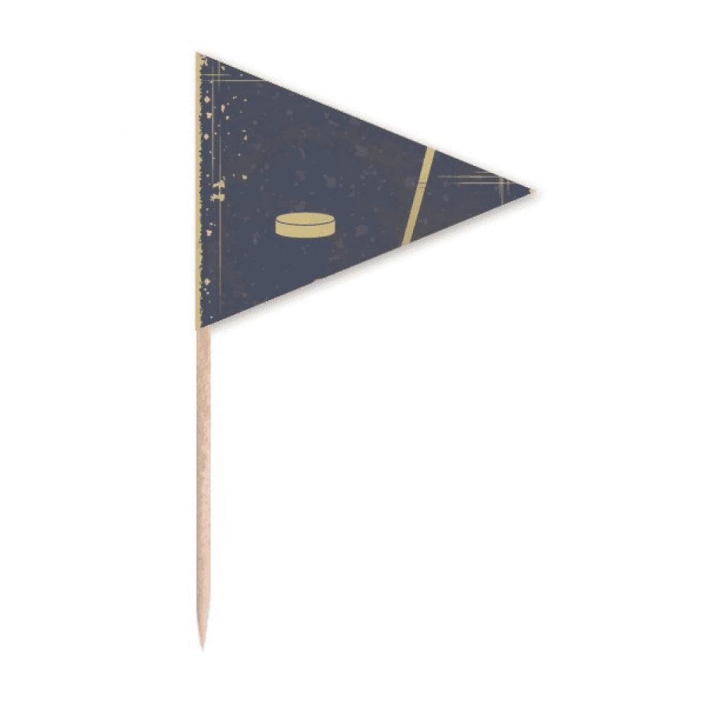 Golf Sport Illustration Blue Pattern Toothpick Triangle Cupcake Toppers ...