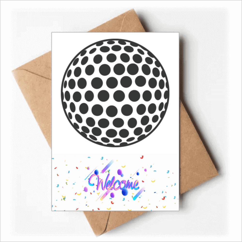 Golf Sport Simple Geometry Pattern Welcome Back Greeting Cards ...