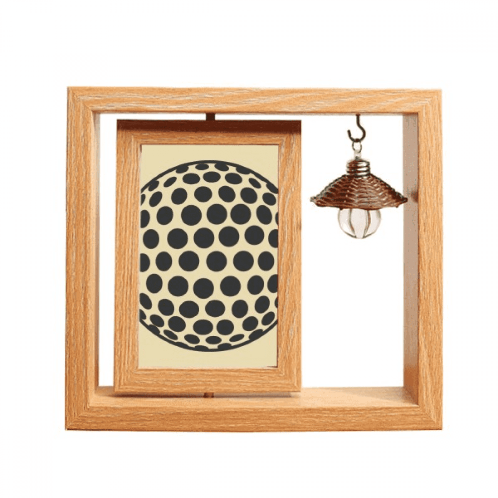 Golf Sport Simple Geometry Pattern Wooden Rotating Picture Photo Frame ...