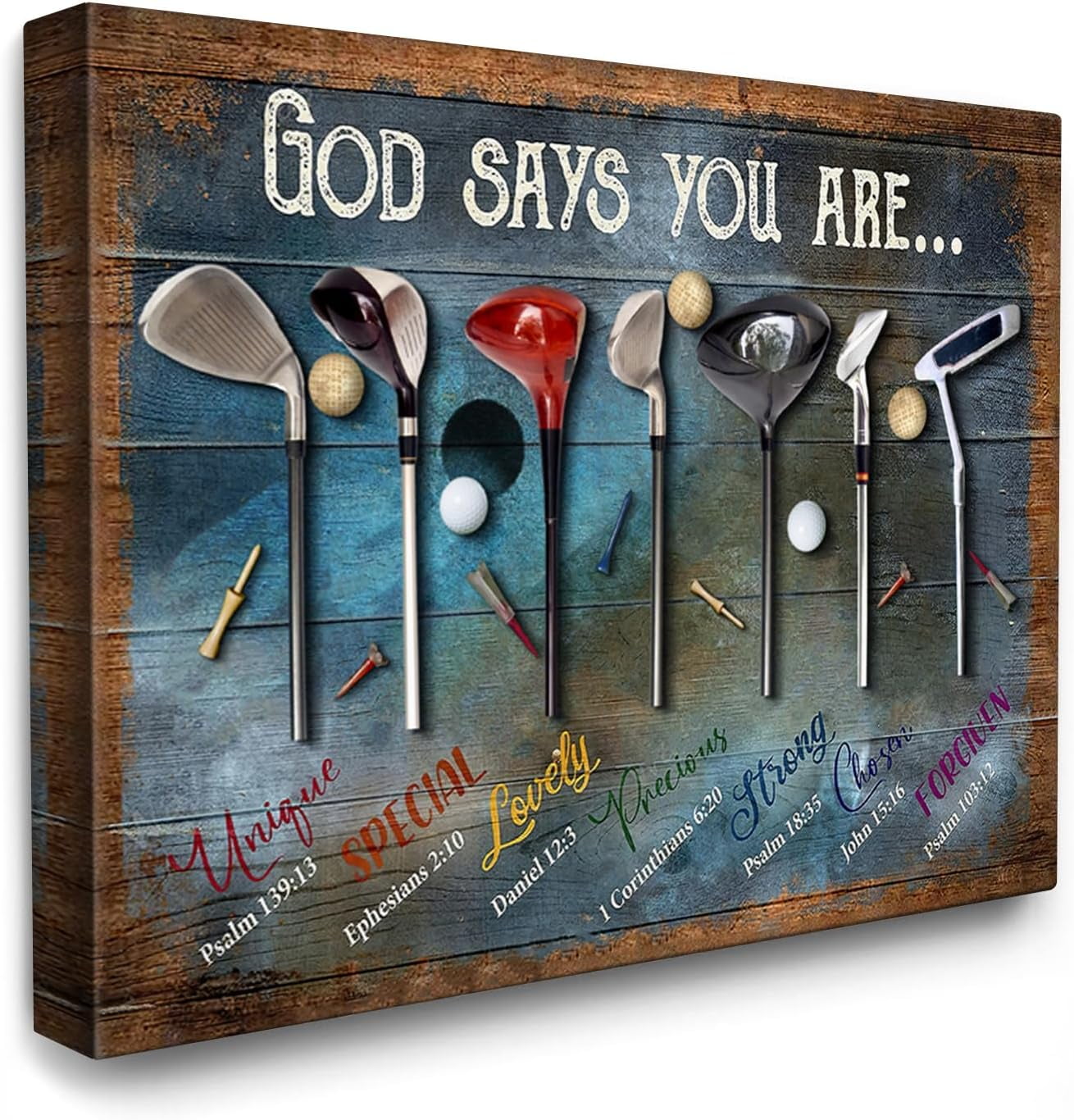 Golf Sports Canvas Wall Art Golfing Sports Painting Wall Decor Framed ...