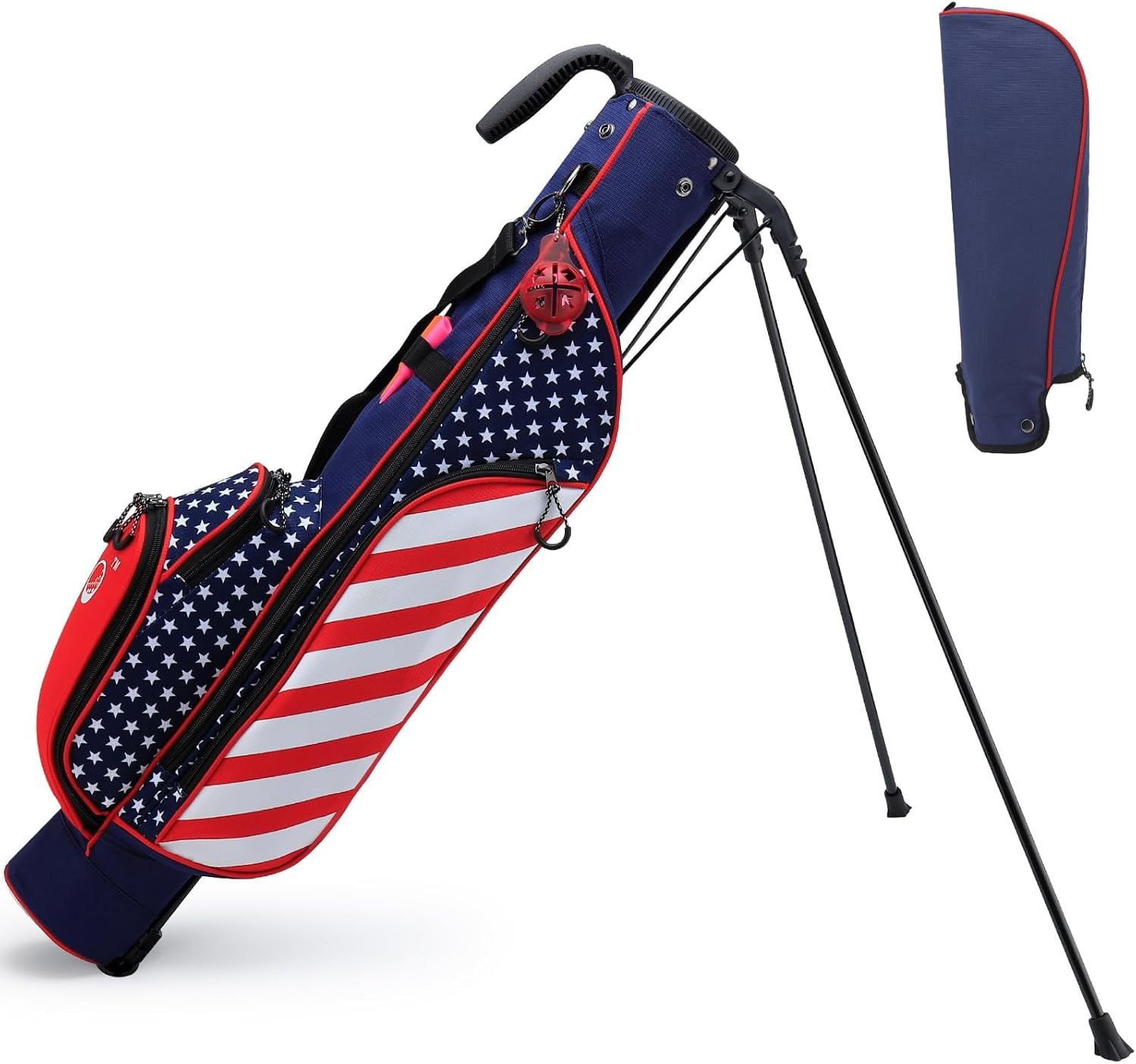 Golf Stand Bag, Lightweight Golf Club Bags with Stand, Detachable Strap ...