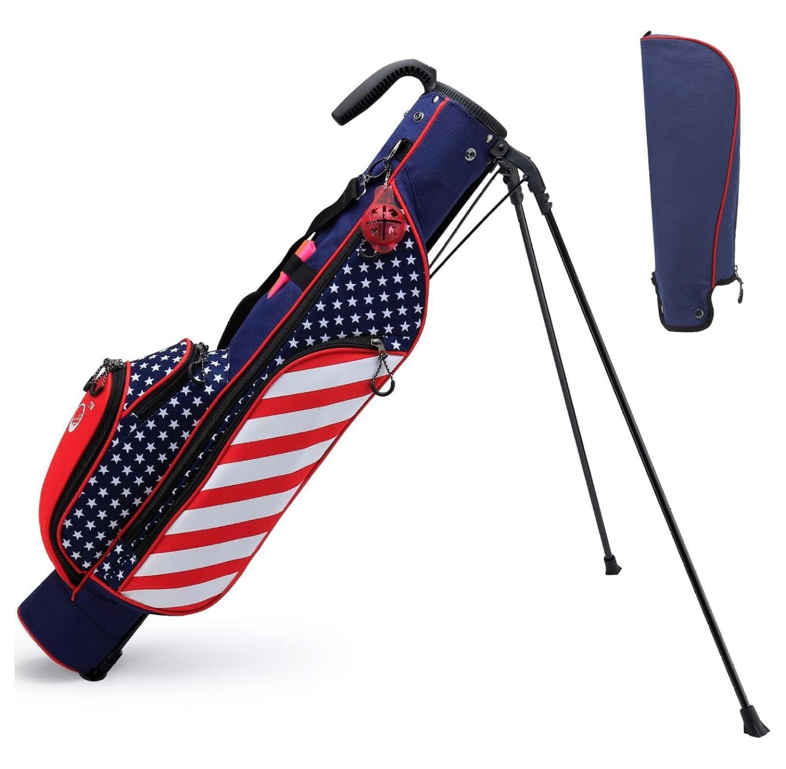 Golf Stand Bag, Lightweight Golf Club Bags with Stand, Detachable Strap ...