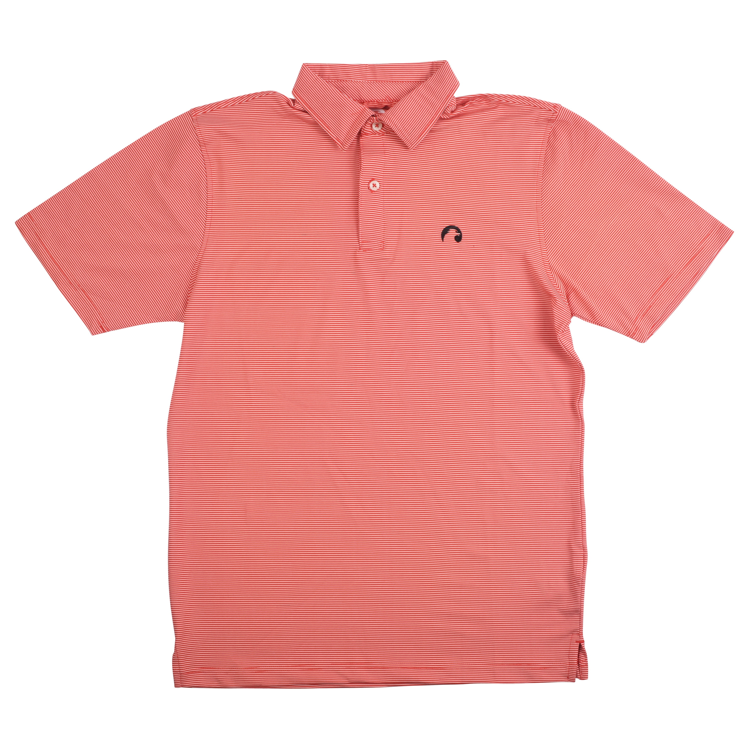 Golf Stripe Wrinkle Free Moisture Manager Polo Shirt for Men's, Short ...