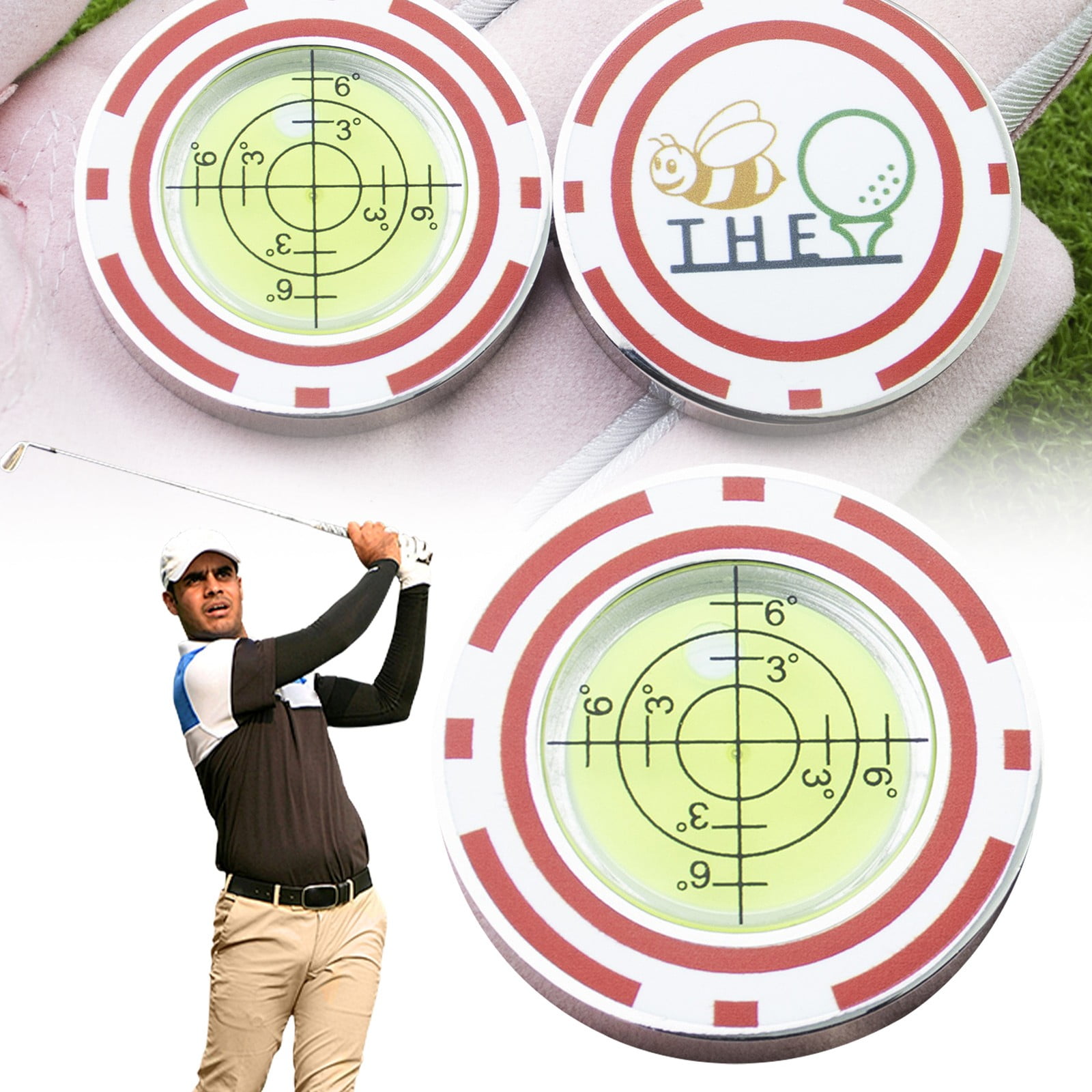 Golf Supplies Double-Sided Ball Marker/Marker Level 01, Products Double ...