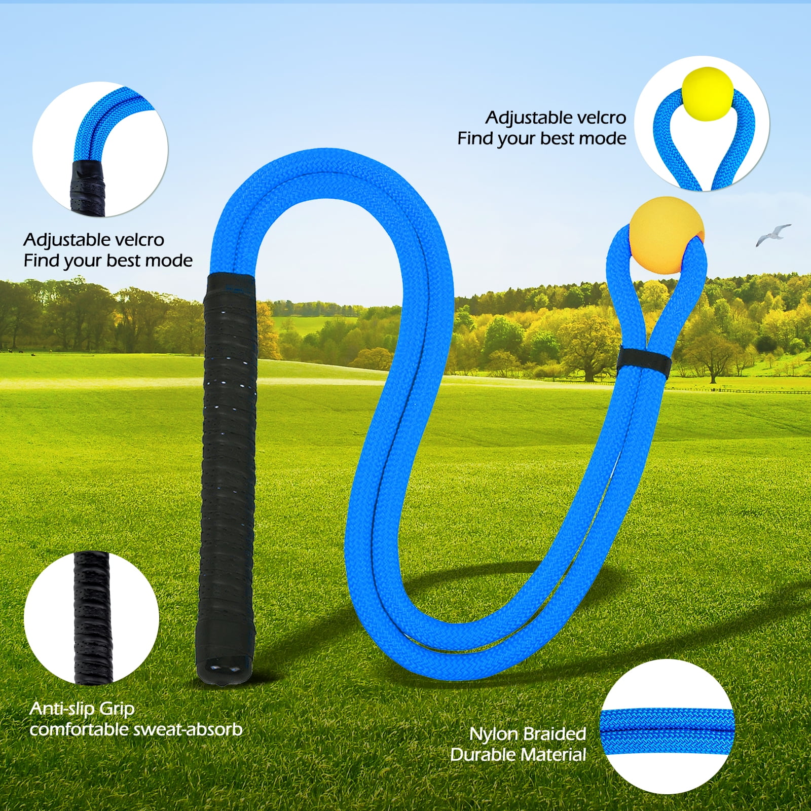 Golf Swing Rope Trainer - Professional Training Aid for Swing ...