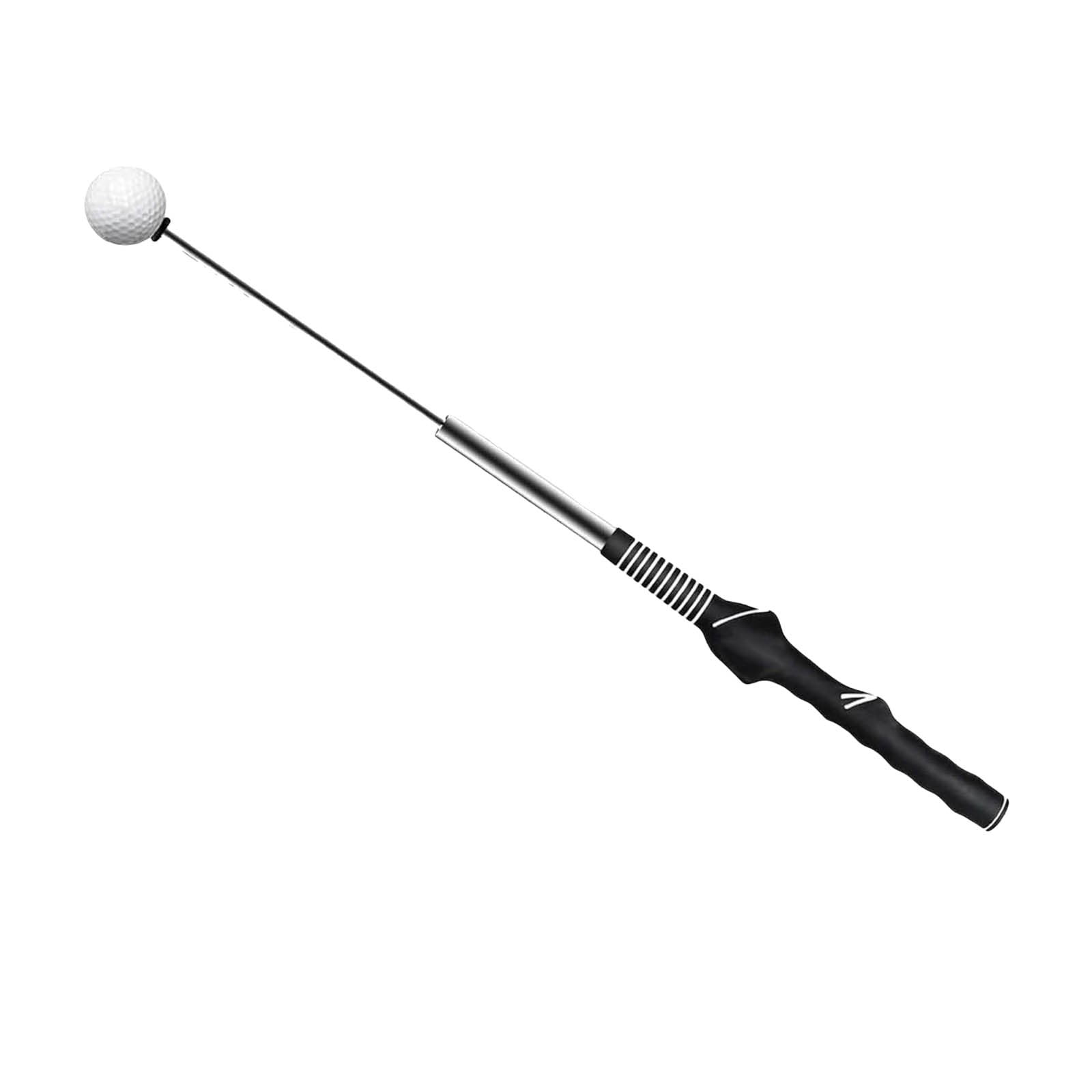 Golf Swing Trainer Aid - Telescopic Retractable Design with Tempo Click ...